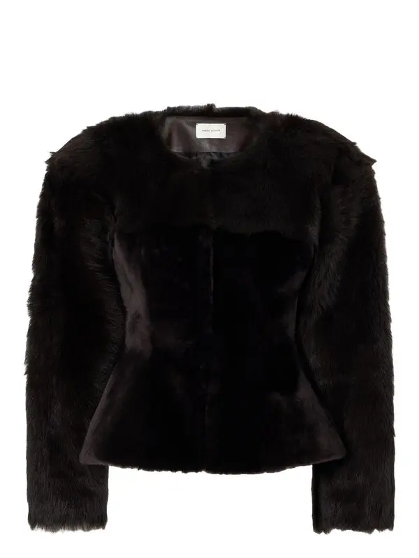 Magda Butrym Shearling Jacket - Brown