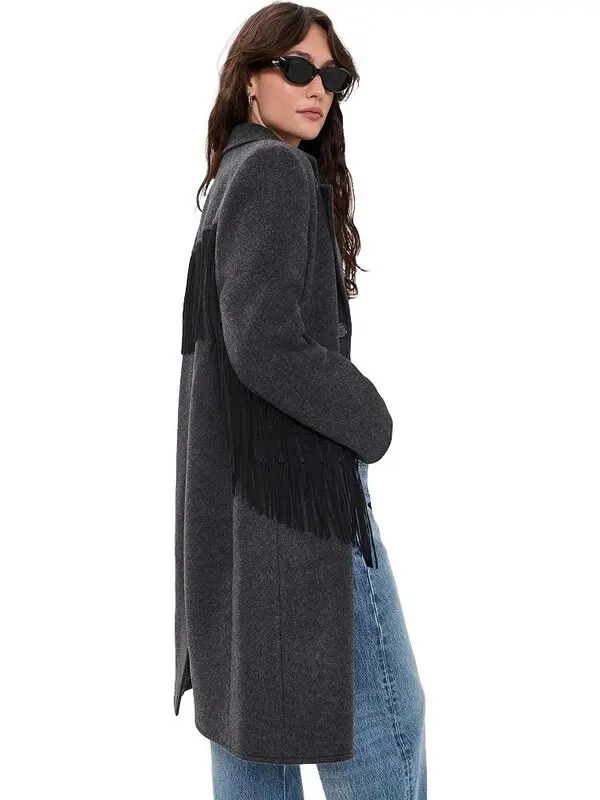 FRAME The Wool Rodeo Coat - Charcoal