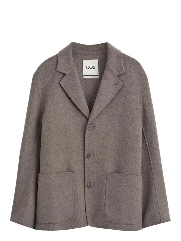Cos Tailored Double-faced Cashmere Blazer - Beige