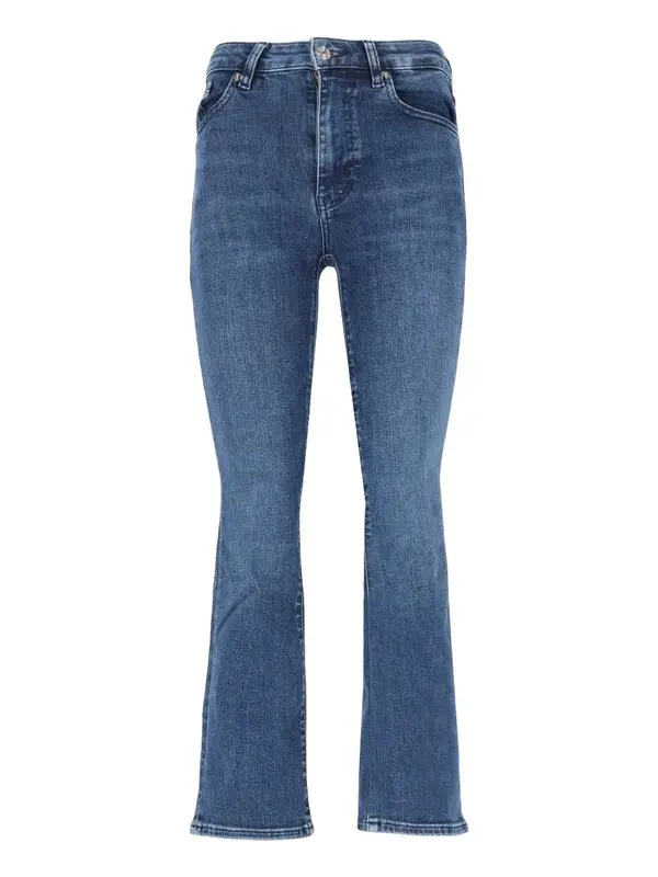 FRAME Reboot Crop Bootcut Jeans - Blue