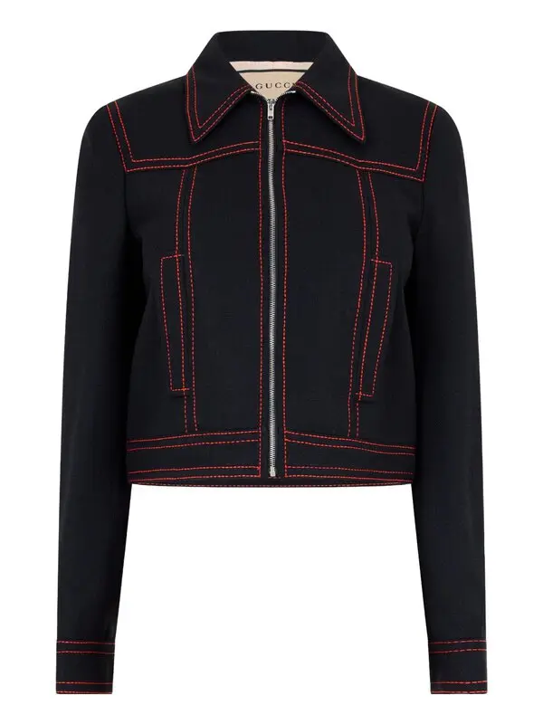 Gucci Casual Denim Jacket - Black