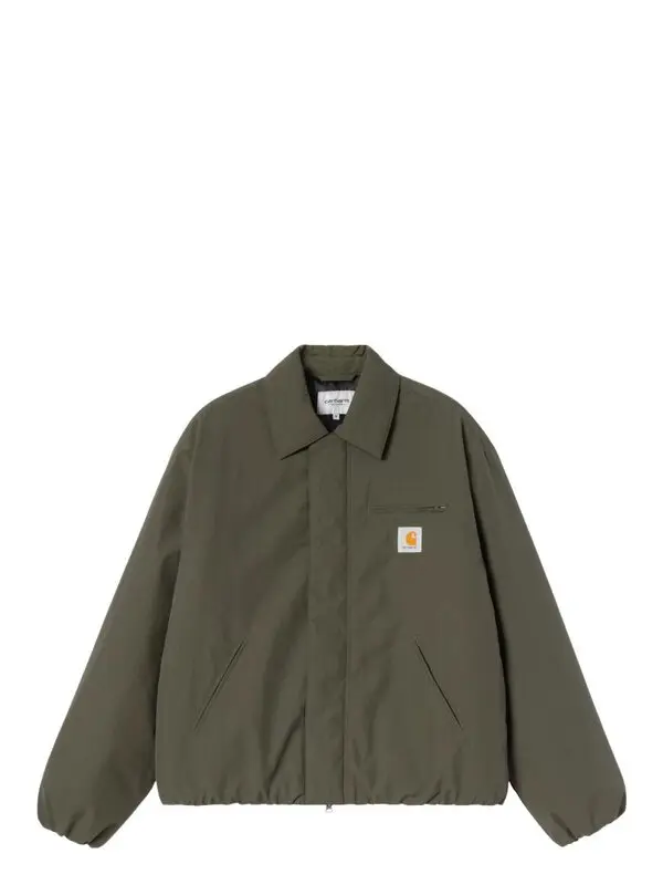 Carhartt Work In Progress Logo-patch Zip-up Jacket - Cypress