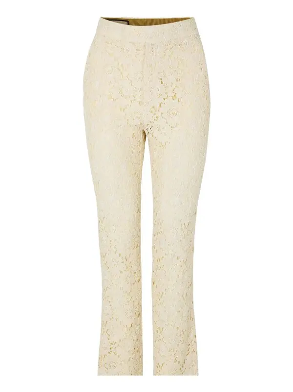 Gucci Lace Flared Trousers - No