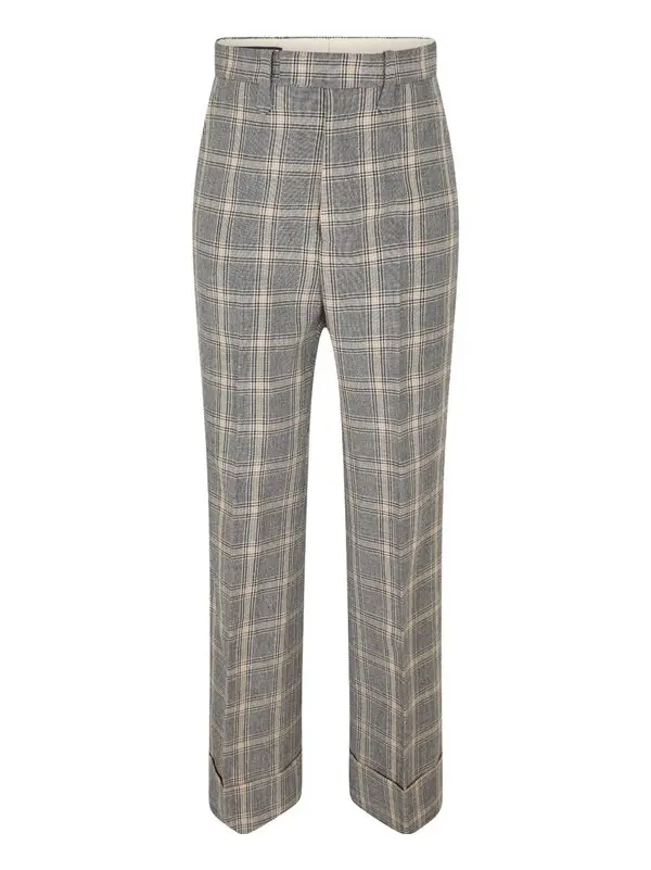 Gucci Check Straightleg Trousers - No