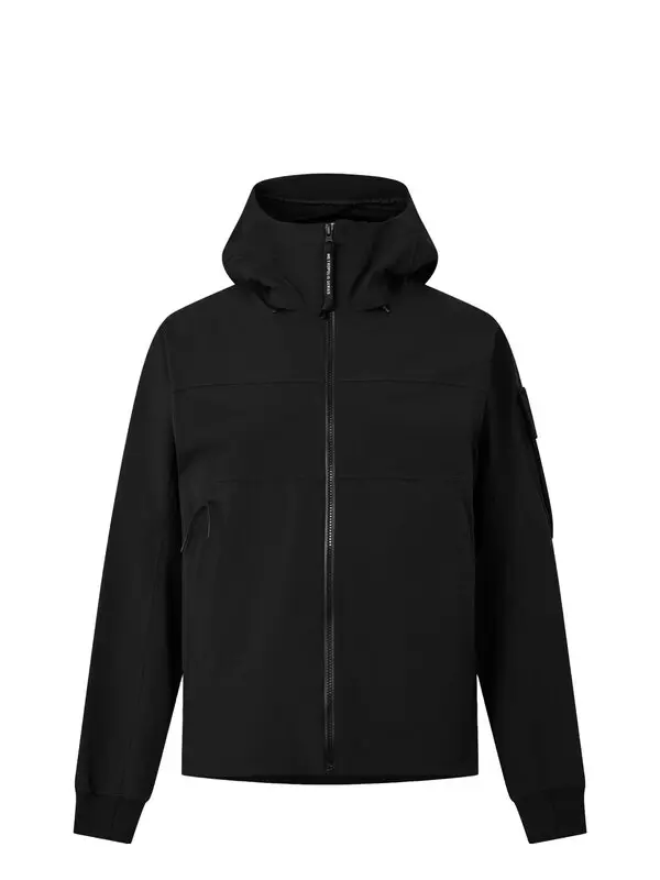 C.P. COMPANY Cropped Hooded Jacket - Black
