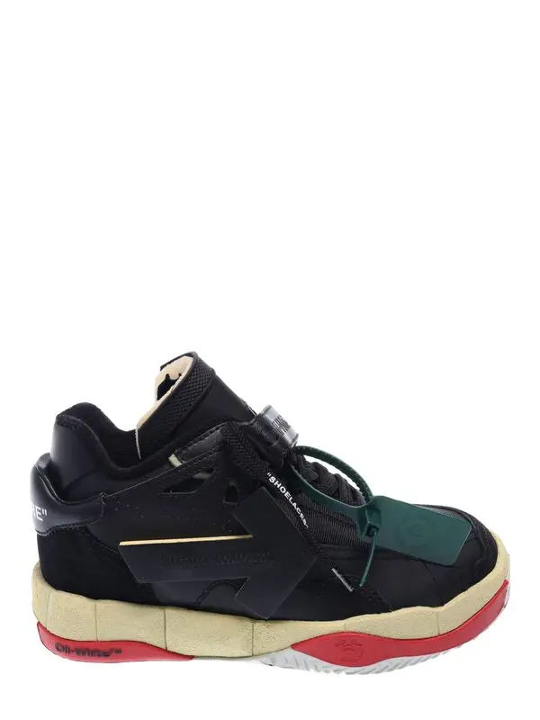 Off-White Panelled Midtop Sneaker - Black