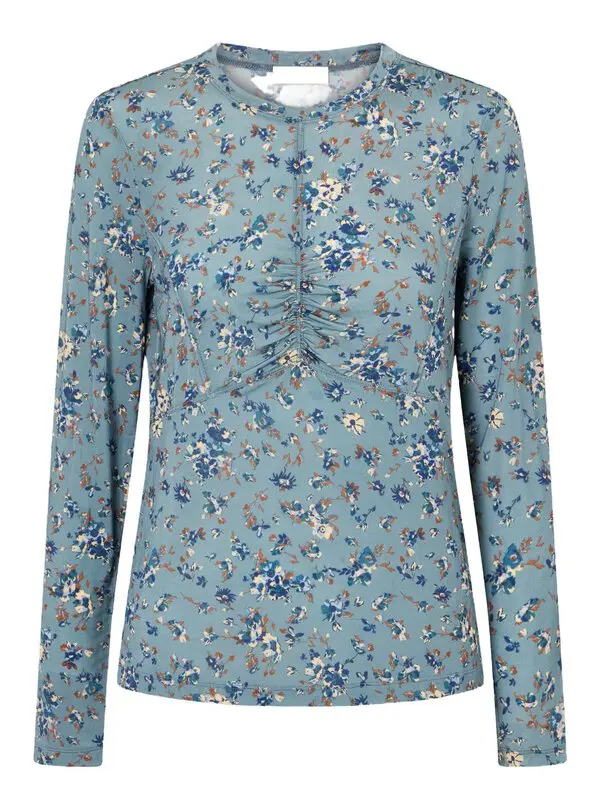 Ulla Johnson Floral Print Top - Blue