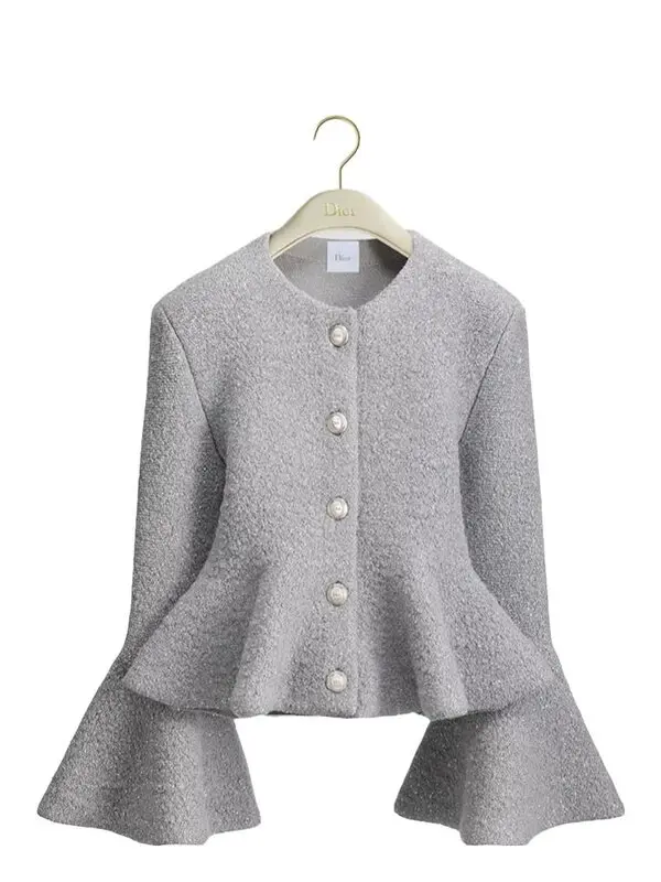 Dior Peplum Jacket - Grey