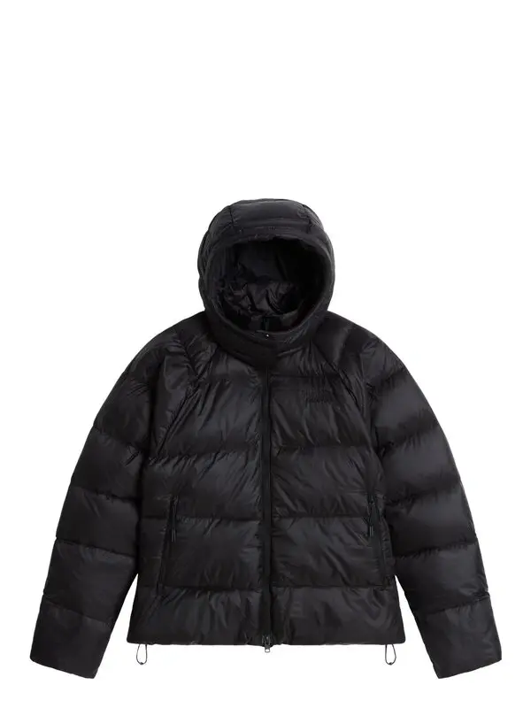 The North Face Hooded Short Puffer Jacket - Black