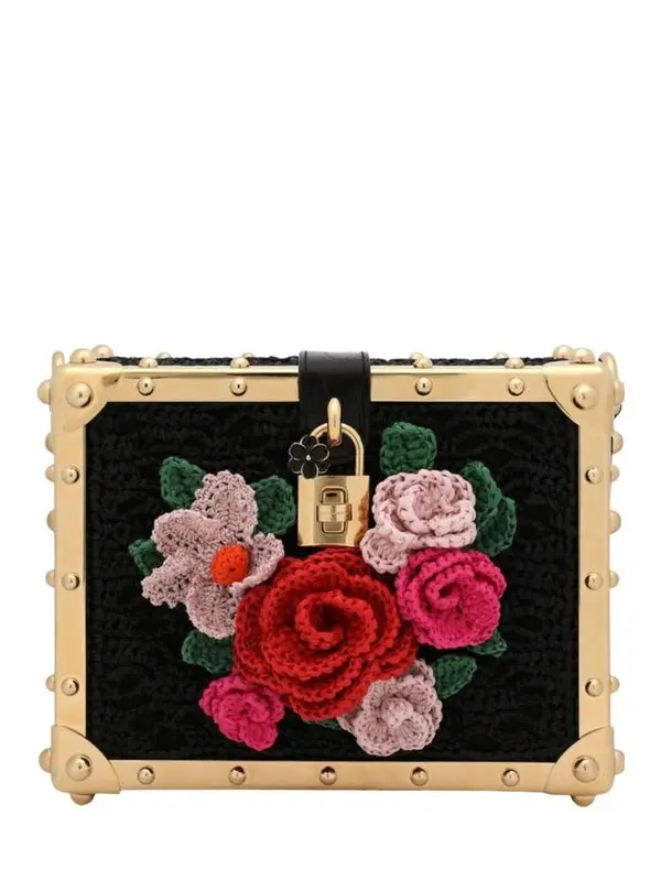 Dolce & Gabbana Dolce Box Crochet Shoulder Bag - Multi-color