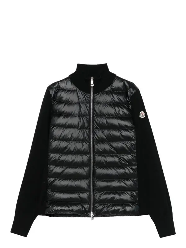 Moncler Padded Zip-up Cardigan - Black
