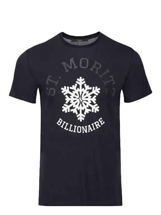 BILLIONAIRE T-shirt Round Neck Ss Winter Club - Darkblue
