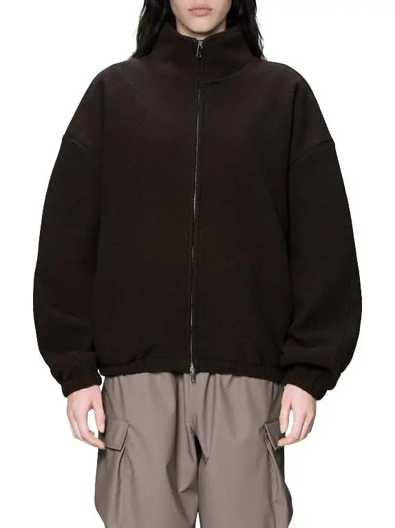 Rains Fleece Zip Jacket - Bark