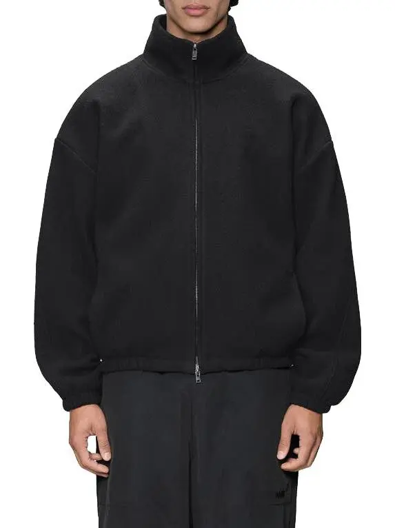 Rains Fleece Zip Jacket - Black