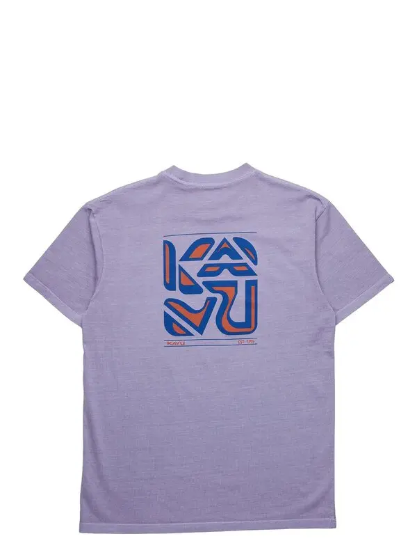 KAVU Cubed T-shirt - Dusted Grape