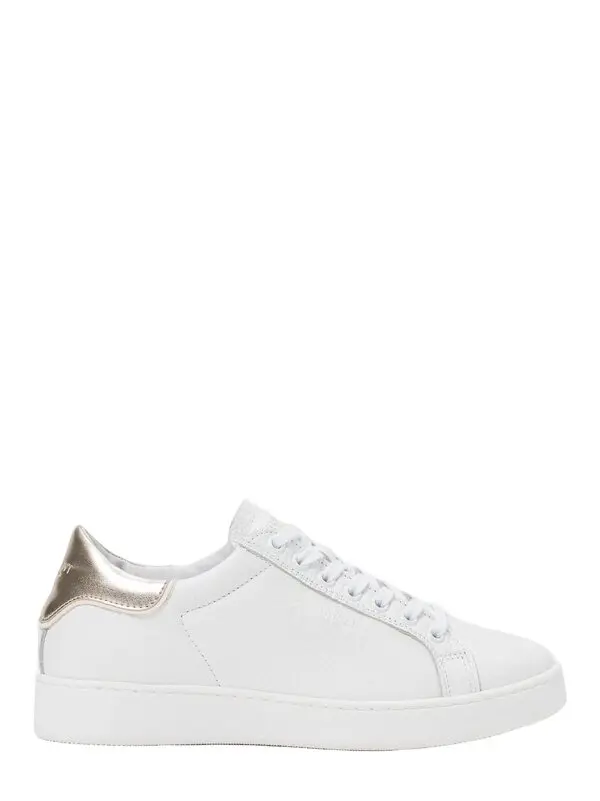 TWINSET Grained Leather Sneakers - White 1