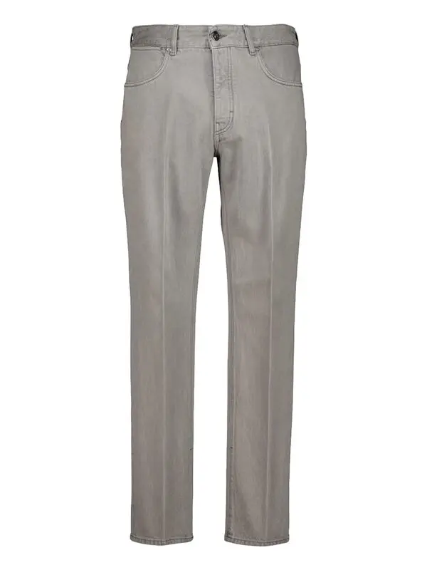 Givenchy Mid-rise Straight-fit Cotton Denim Jeans - Grey