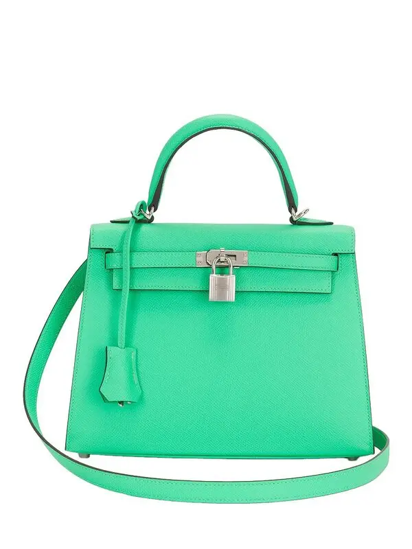 FWRD RENEW Hermes Epsom Kelly 25 Sellier Handbag - Vert Comics