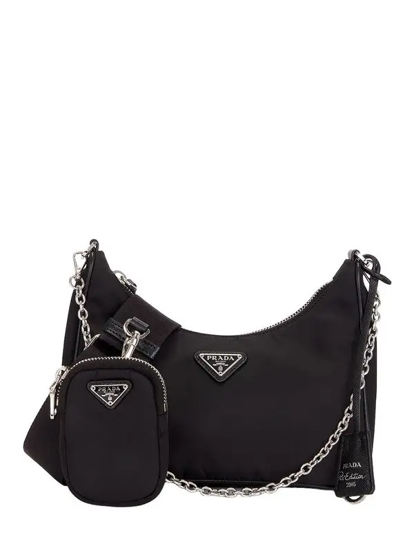 Prada Re-edition 2005 Re-nylon Shoulder Bag - Black
