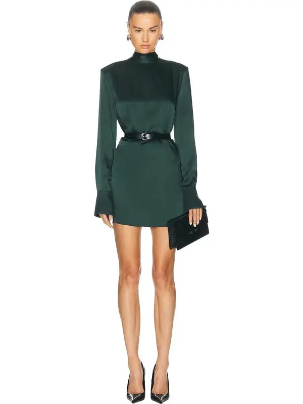 SEROYA Angrea Mini Dress - Evergreen