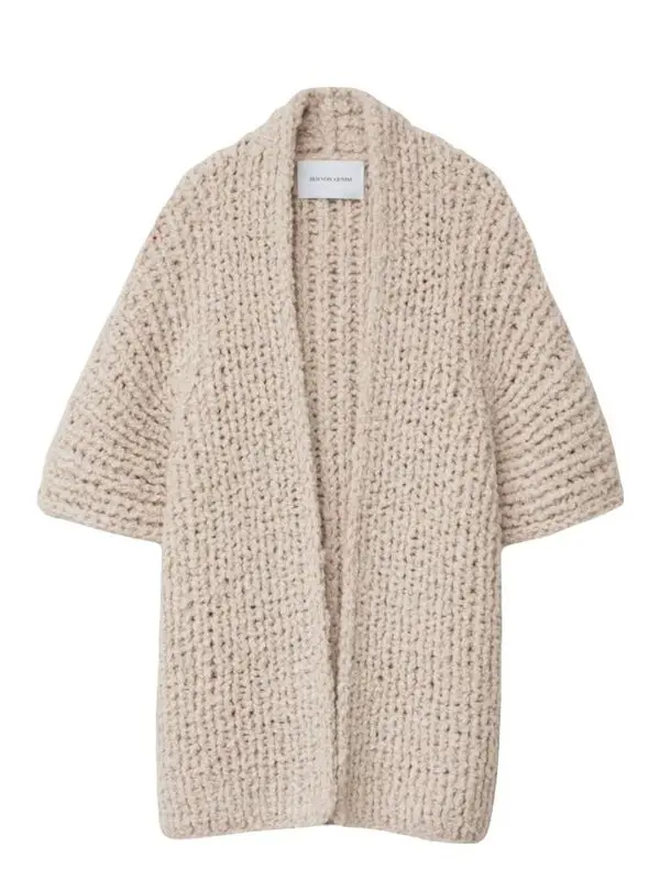 Iris Von Arnim Handknit Jacket Hilja - Alabaster