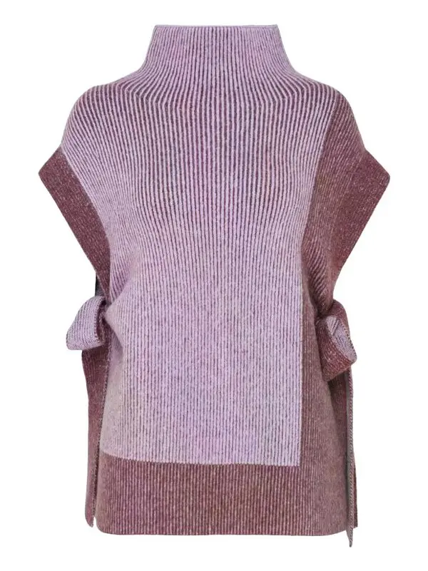 3.1 Phillip Lim Bicolour Rib-knit Vest - Purple