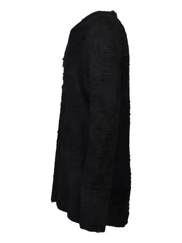 D HYGEN Distressed Jacquard-woven T-shirt - Black
