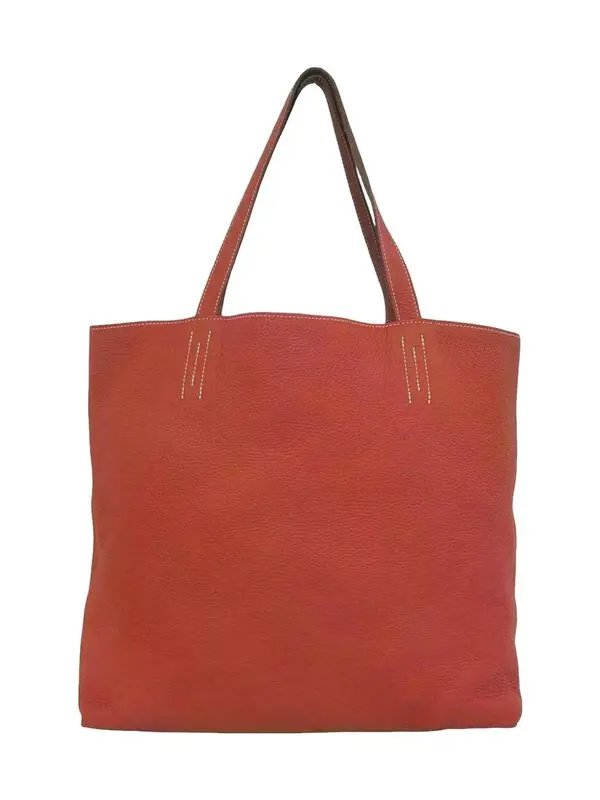 Hermès 2013 Clemence Double Sens 45 Tote Bag - Orange