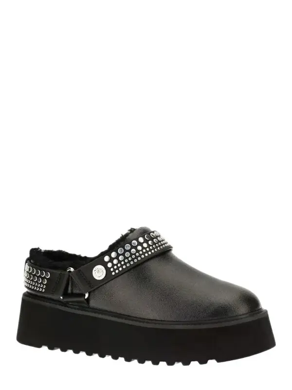 Pinko Martina Brushed Leather Ankle Boots - Black