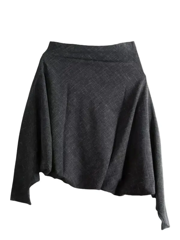 CORTANA Nasa Cross-hatch Boat-neck Blouse - Black
