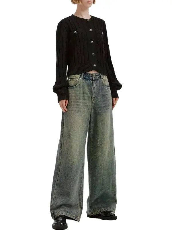 B+AB Distressed-effect Jeans - Blue