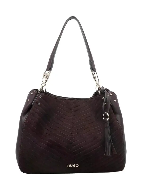 Liu Jo Chevron-quilted Tassel Tote Bag - Red