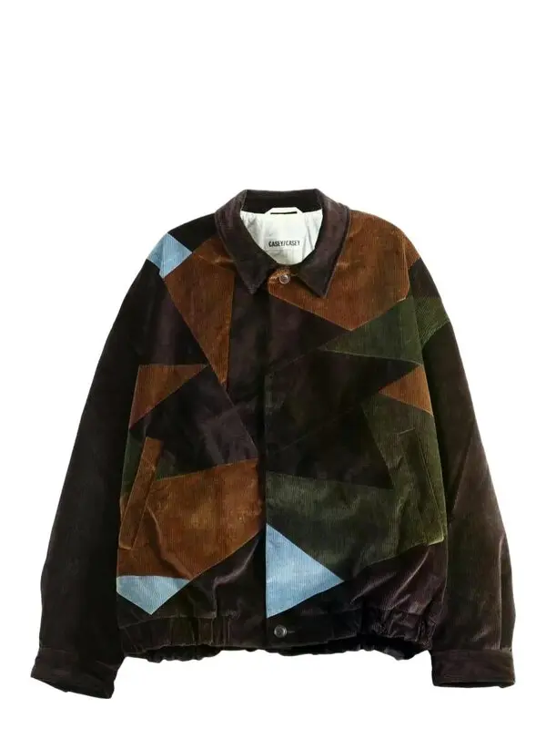 CASEY CASEY Auber Patchwork Corduroy Jacket - Brown