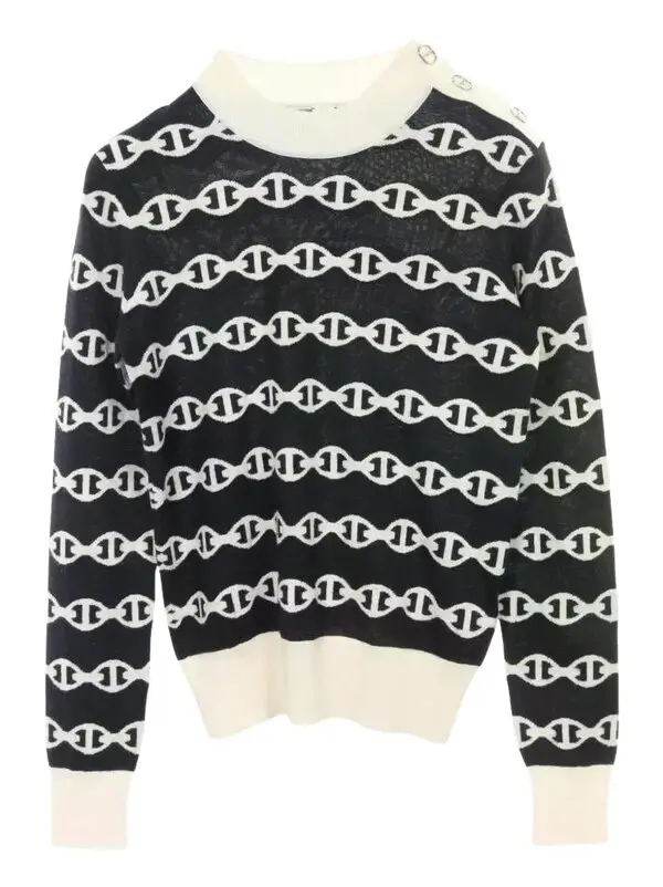 Hermès 2010s Chaîne D'ancre Sweater - Blue