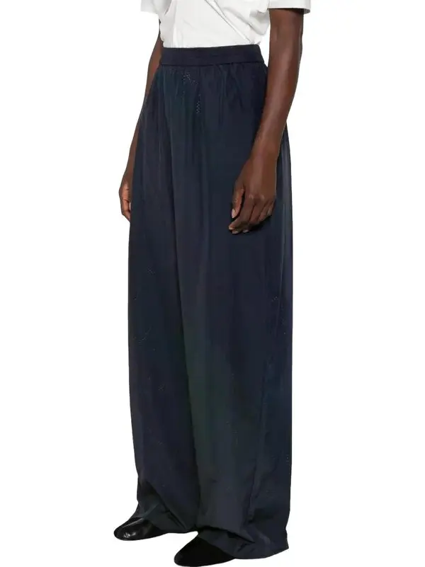THE FRANKIE SHOP Baxter Perforated Track Pants - Blue