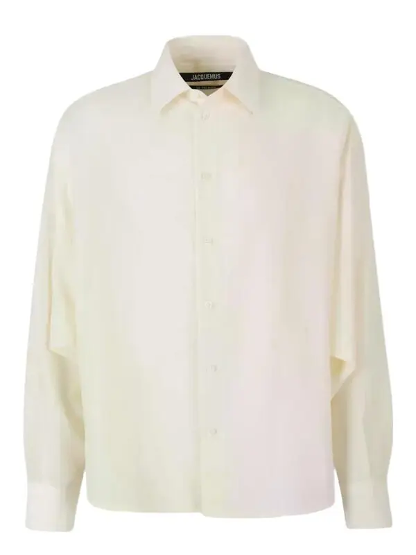 Jacquemus Long-sleeve Cotton Shirt - Neutrals