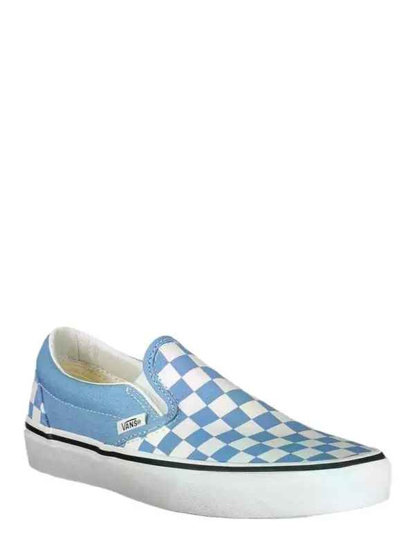 VANS Classic Slip-on Checkerboard Sneakers - Blue