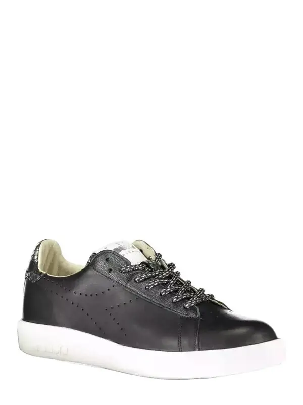 DIADORA Perforated Leather Sneakers - Black