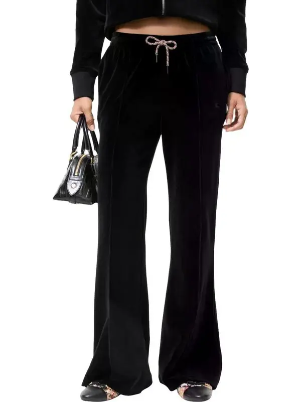 Burberry Knight Jewel Velour Track Pants - Black