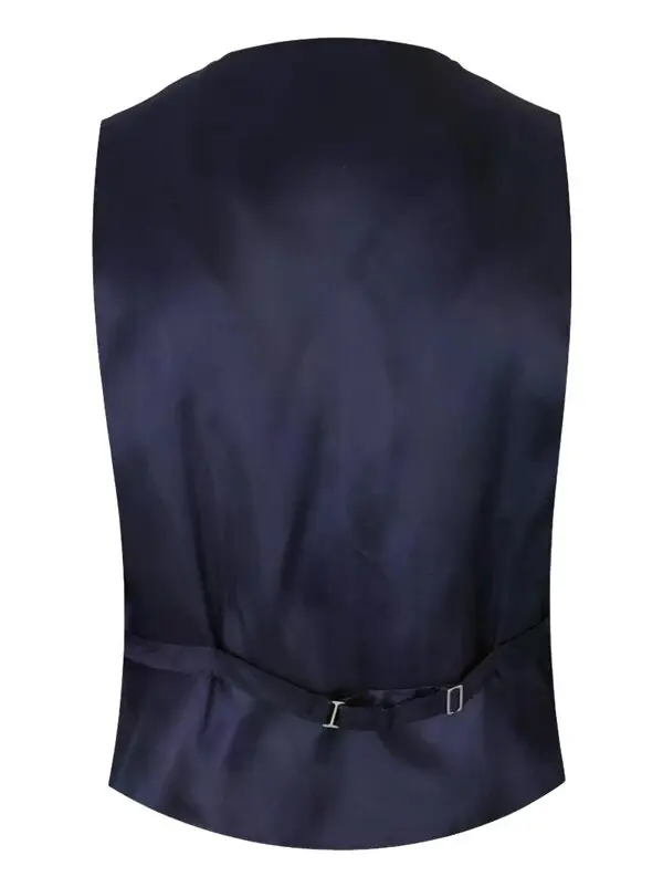 TOMBOLINI V-neck Button-up Waistcoat - Blue