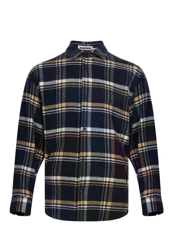 DARKPARK Check-pattern Flannel Shirt - Blue
