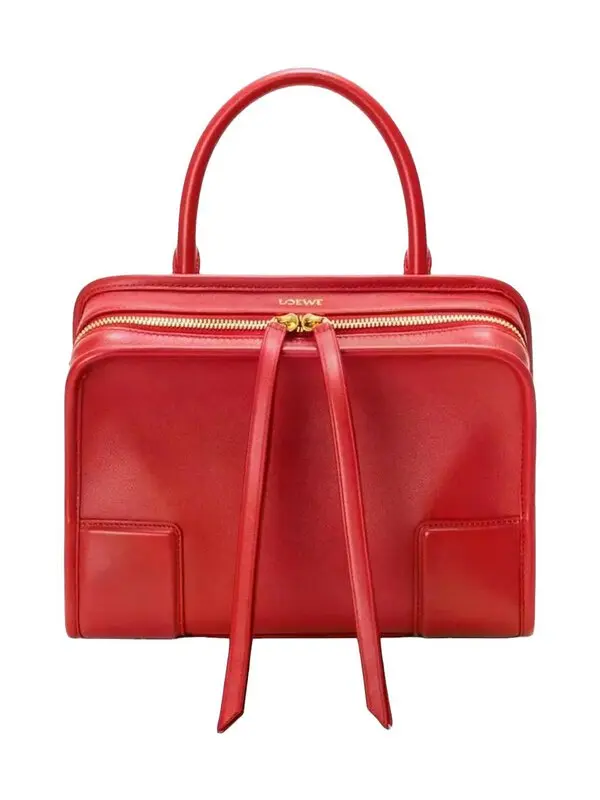 Loewe Small Amazona 180 Leather Tote Bag - Red
