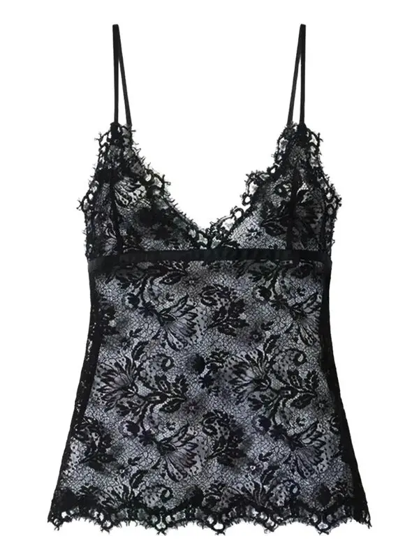Isabel Marant Étoile Adiena Floral Lace Camisole - Black