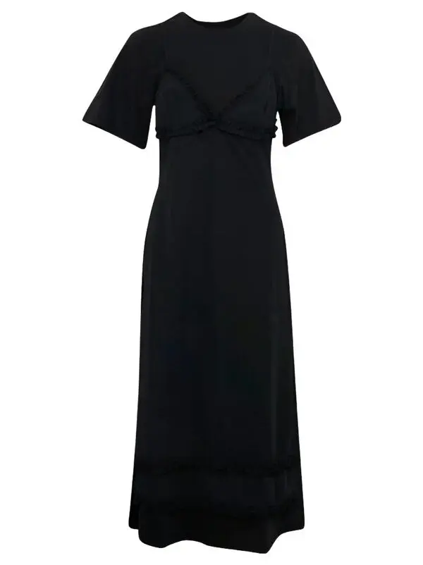 Ulla Johnson Tallis Ruffled Midi Dress - Black