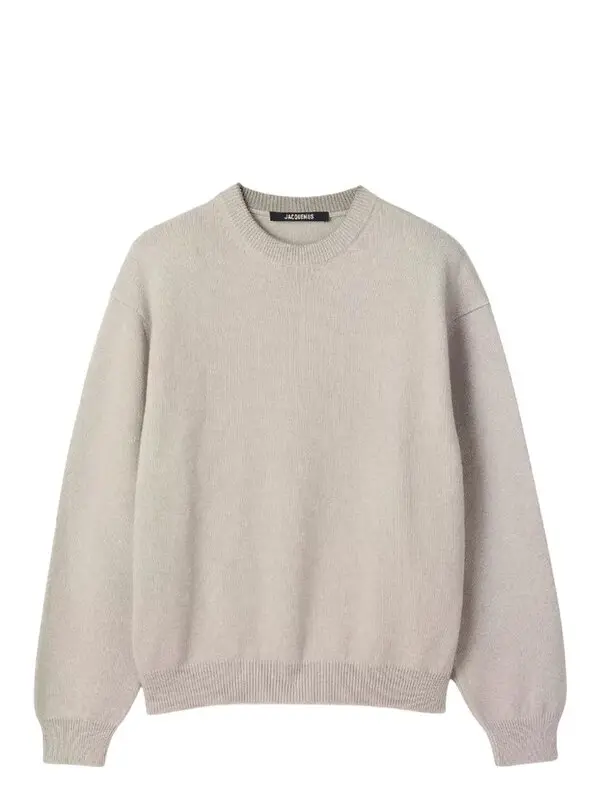 Jacquemus Crew-neck Long-sleeve Sweater - Neutrals