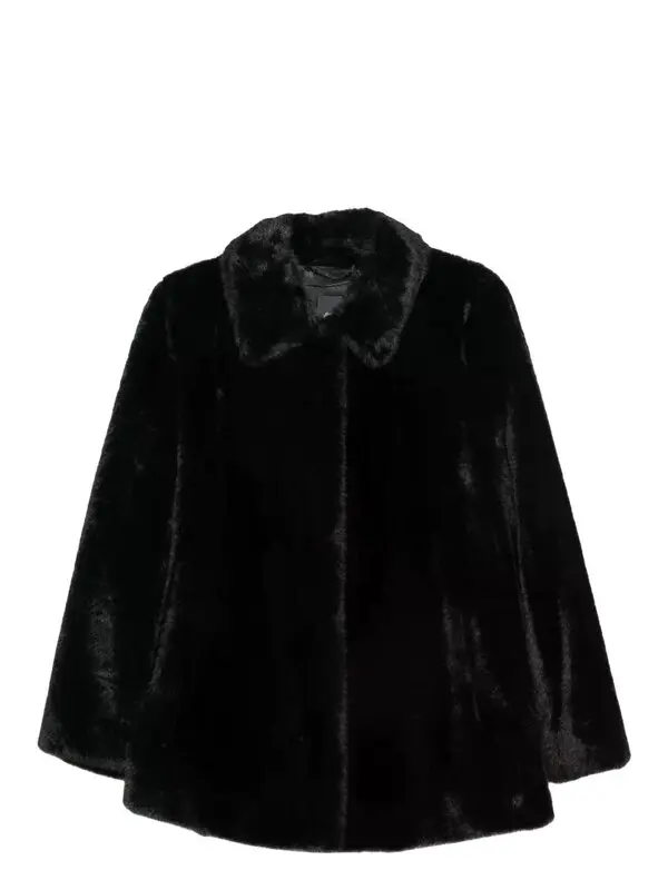 Marina Rinaldi Faux-fur Coat - Black