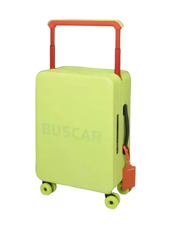 BUSCAR 1 Logo-print Ribbed Cabin Bag - Yellow