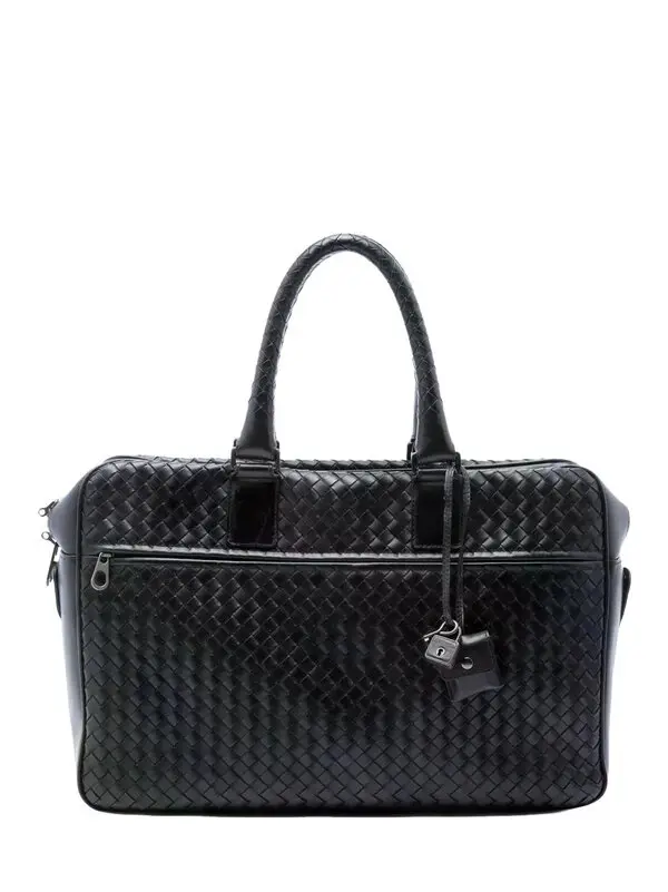 Bottega Veneta 2009 Nappa Intrecciato Business Bag - Black
