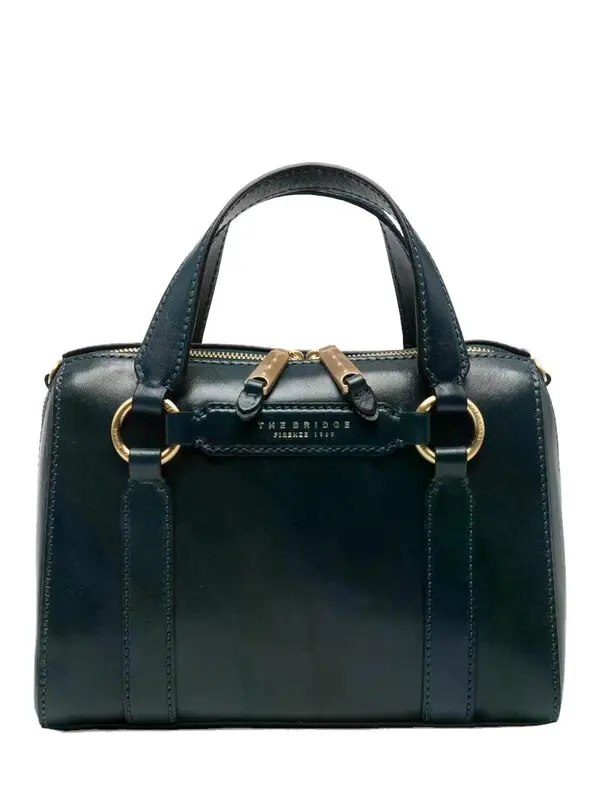 THE BRIDGE Leather Tote Bag - Blue