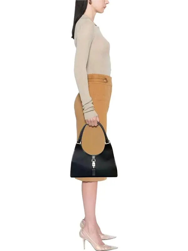 Gucci 1999-2008 Canvas Jackie Bardot Shoulder Bag - Black